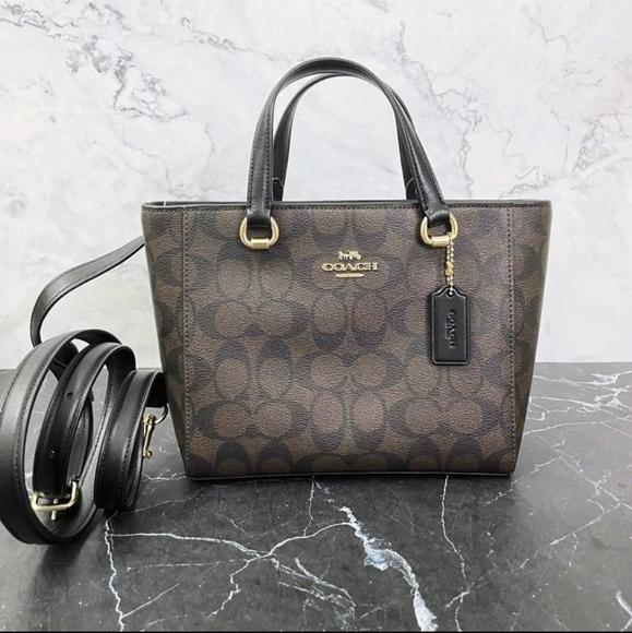 Coach | Bags | Nwt Coach Alice Satchel In Signature Canvas Bag ...